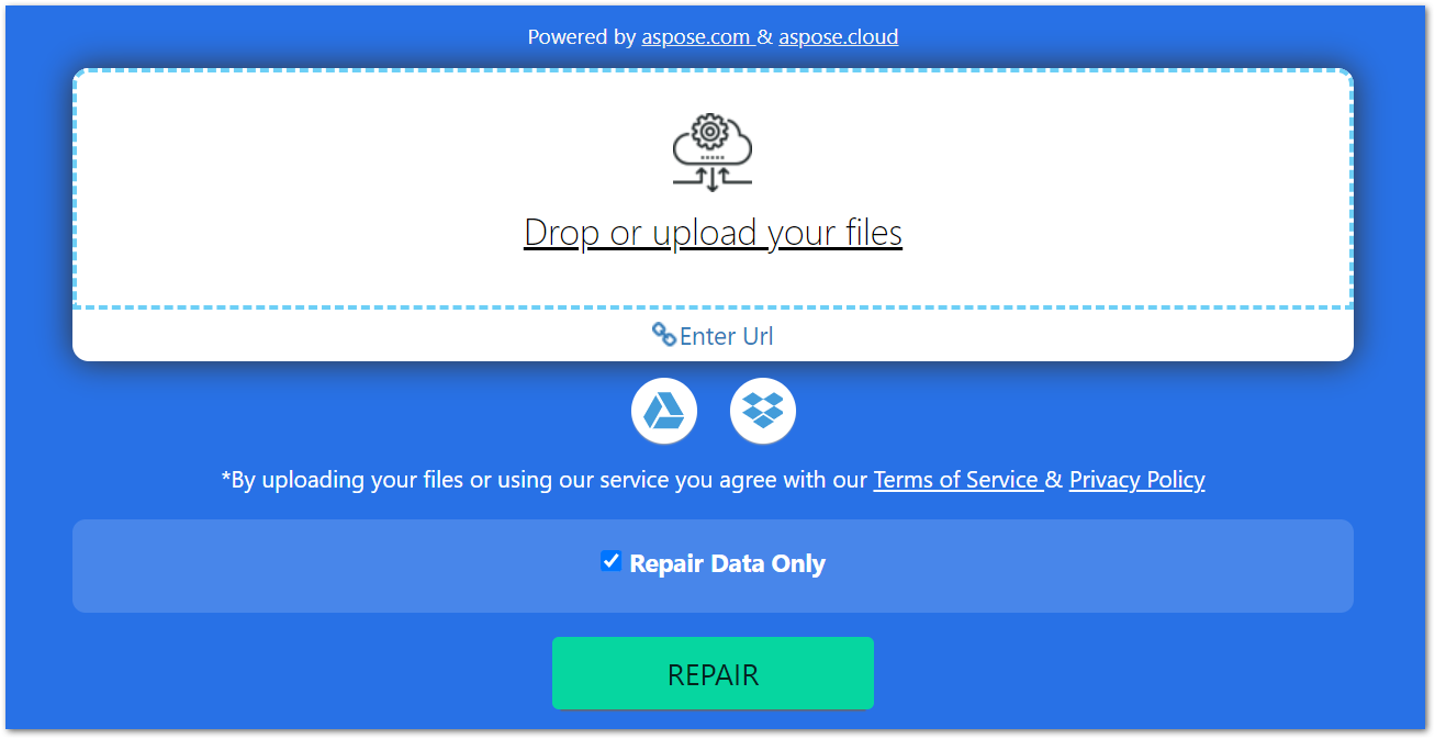 修复 Excel 文件在线免费在线工具 File Format Processing Plugins For C Net Core Aspose Blog